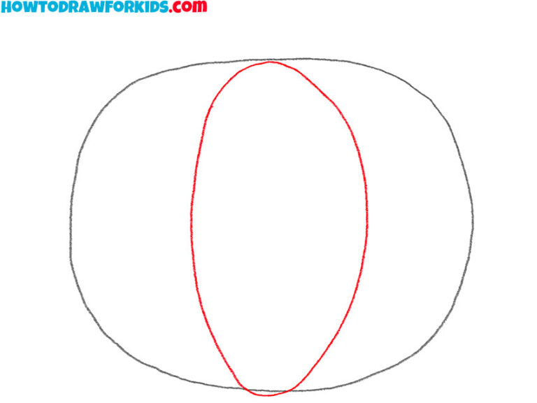 How to Draw a Pumpkin for Halloween - Drawing Tutorial For Kids
