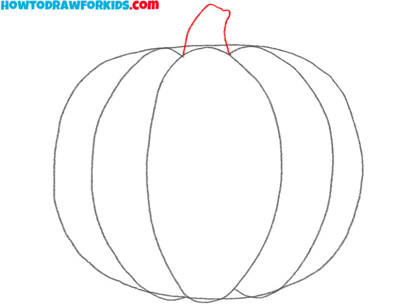 How to Draw a Pumpkin for Halloween - Drawing Tutorial For Kids