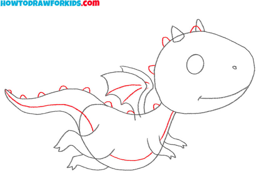 How to Draw a Flying Dragon - Easy Drawing Tutorial For Kids