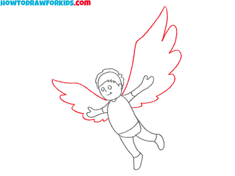 How to Draw a Person With Wings - Easy Drawing Tutorial For Kids