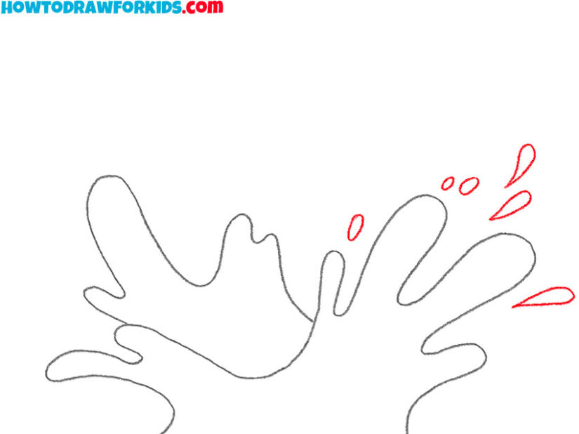 How to Draw Water Splashes - Easy Drawing Tutorial For Kids