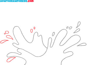 How to Draw Water Splashes - Easy Drawing Tutorial For Kids