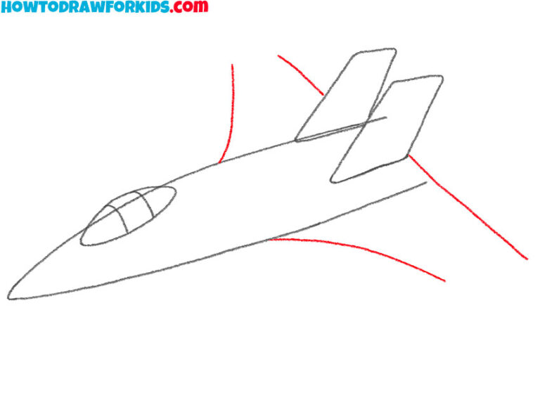 How to Draw a Fighter Jet - Easy Drawing Tutorial For Kids