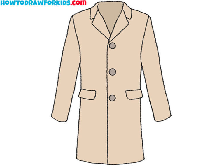 How to Draw a Coat - Easy Drawing Tutorial For Kids