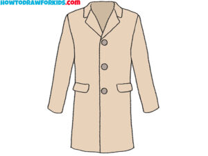 How to Draw a Coat - Easy Drawing Tutorial For Kids