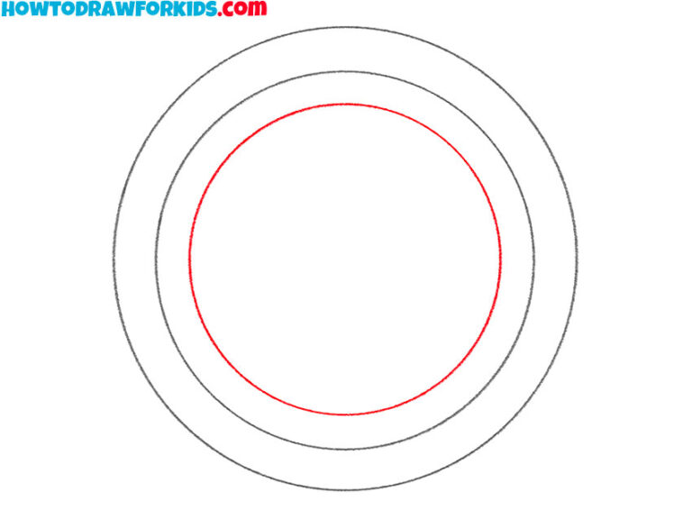How to Draw Captain America's Shield - Easy Tutorial For Kids