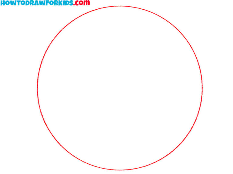 How to Draw a Half Moon - Easy Drawing Tutorial For Kids