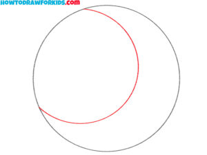 How to Draw a Half Moon - Easy Drawing Tutorial For Kids