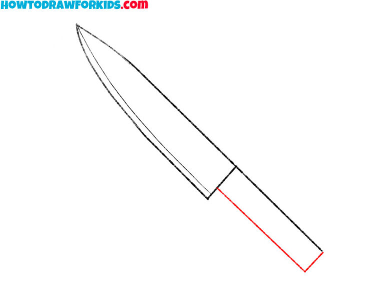 How to Draw a Knife - Easy Drawing Tutorial For Kids