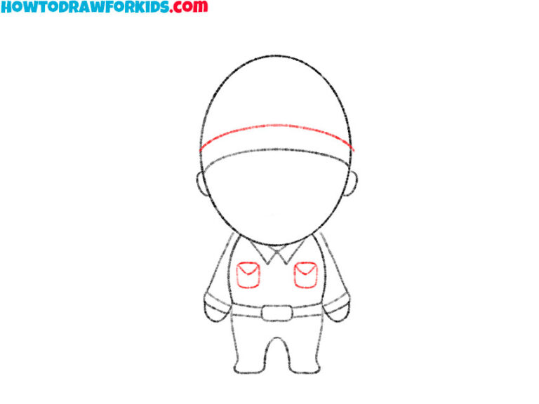 How to Draw a Military Man - Easy Drawing Tutorial For Kids