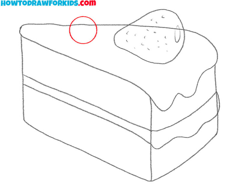 How to Draw a Piece of Cake - Easy Drawing Tutorial For Kids