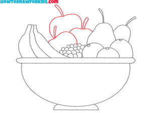 How to Draw a Fruit Bowl - Easy Drawing Tutorial For Kids