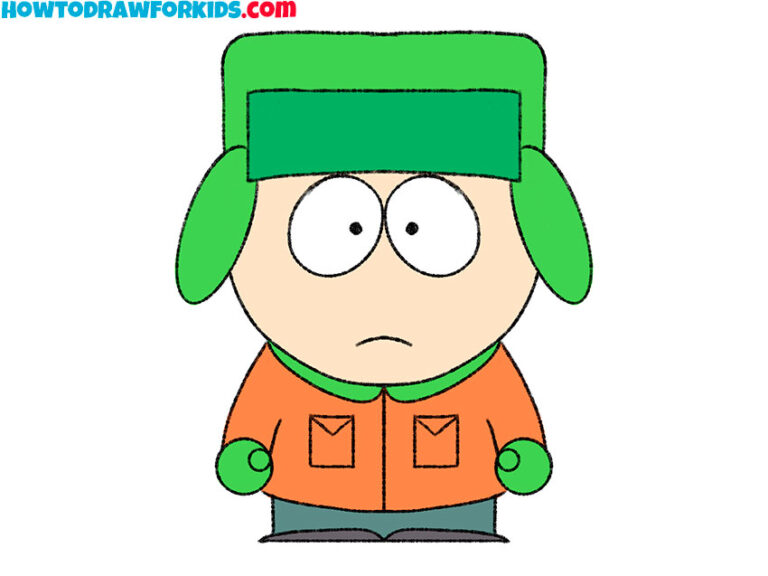 How to Draw Kyle Broflovski - Easy Drawing Tutorial For Kids