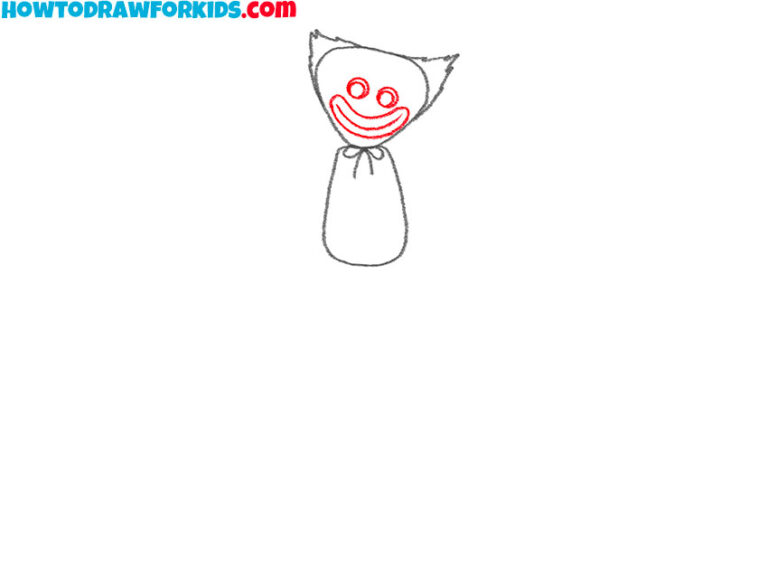 How to Draw Huggy Wuggy - Easy Drawing Tutorial For Kids