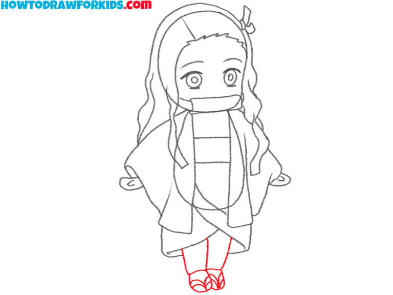 How to Draw Nezuko - Easy Drawing Tutorial For Kids
