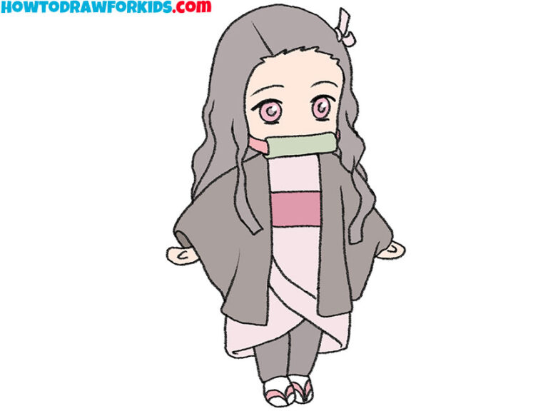 How to Draw Nezuko - Easy Drawing Tutorial For Kids