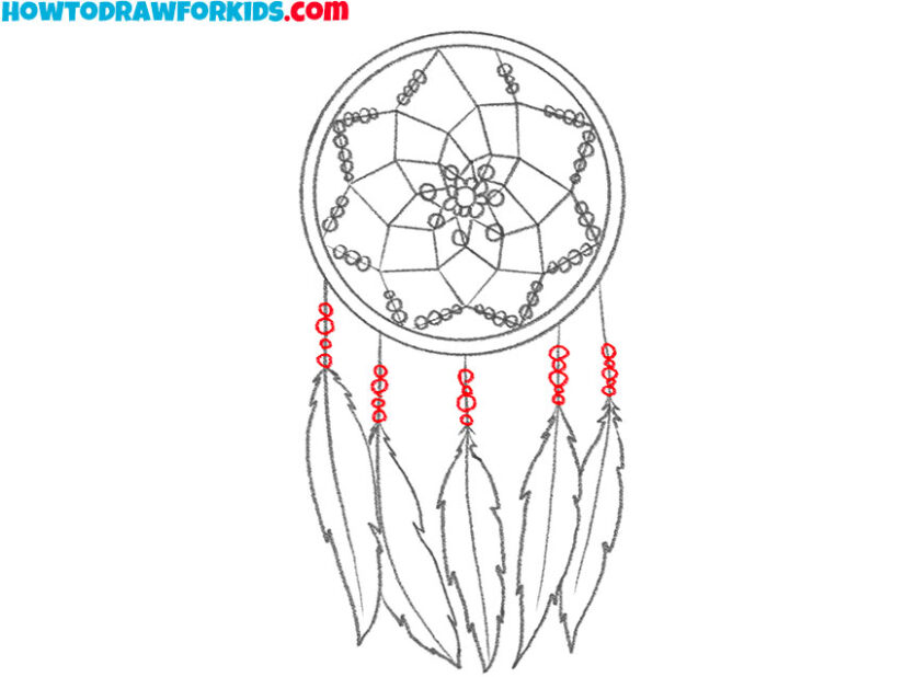 How to Draw a Dream Catcher - Easy Drawing Tutorial For Kids