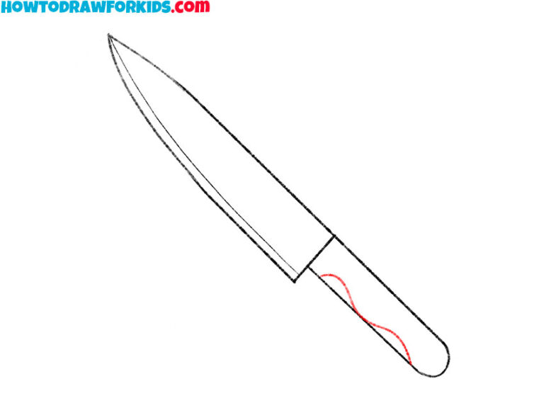 How to Draw a Knife - Easy Drawing Tutorial For Kids