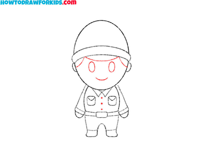 How to Draw a Military Man - Easy Drawing Tutorial For Kids