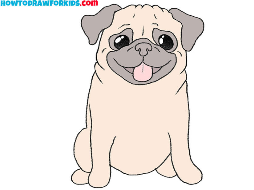How to Draw a Pug - Easy Drawing Tutorial For Kids