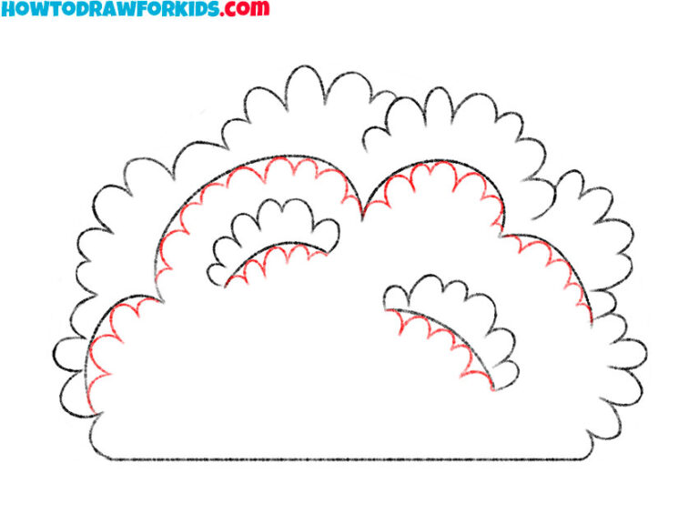 How to Draw a Shrub - Easy Drawing Tutorial For Kids