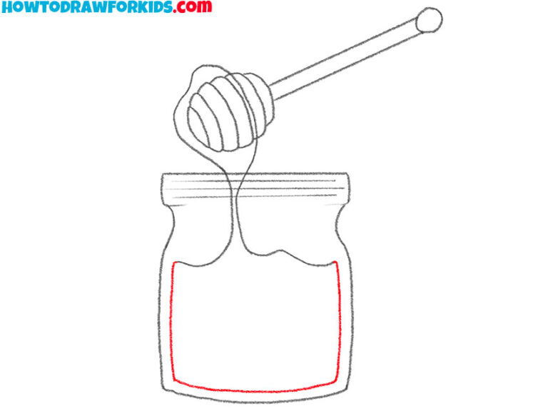 How to Draw Honey - Easy Drawing Tutorial For Kids