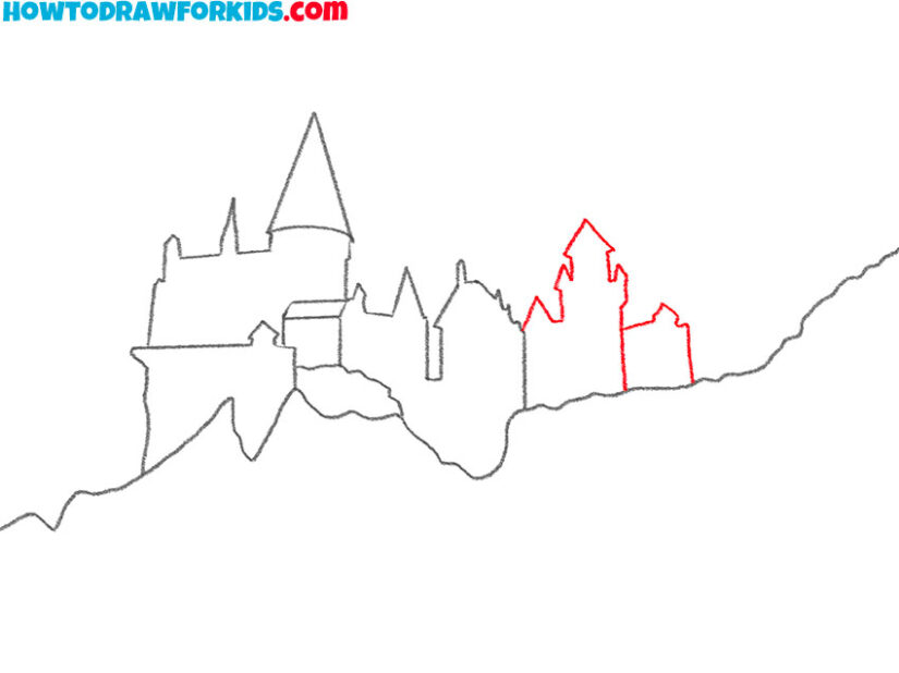 How to Draw Hogwarts - Easy Drawing Tutorial For Kids