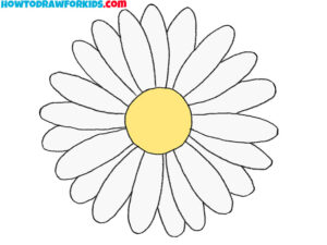 How to Draw a Daisy Flower - Easy Drawing Tutorial For Kids