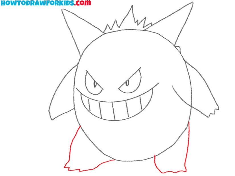 How to Draw Gengar - Easy Drawing Tutorial For Kids