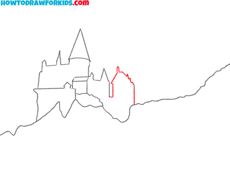 How to Draw Hogwarts - Easy Drawing Tutorial For Kids