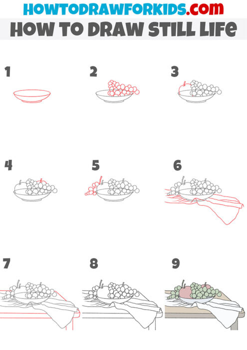 How to Draw Still Life - Easy Drawing Tutorial For Kids