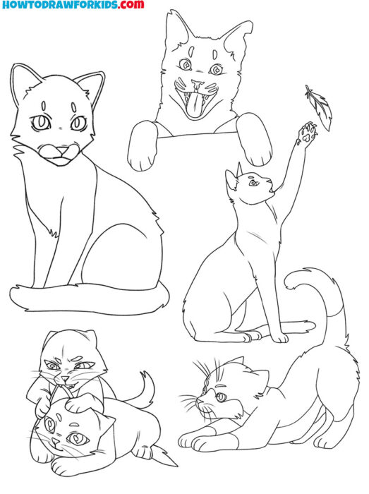 Cat Coloring Pages - Free Printables
