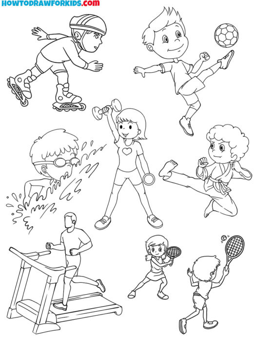 Sports Coloring Pages - Free Printables