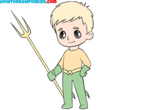 How to Draw Aquaman - Easy Drawing Tutorial For Kids