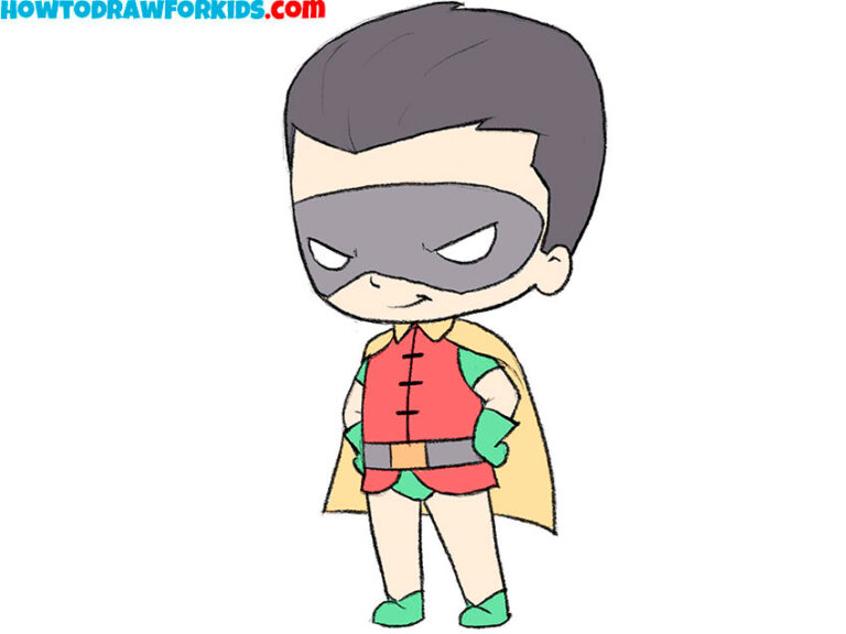 How to Draw Robin - Easy Drawing Tutorial For Kids