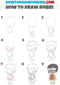 How to Draw Robin - Easy Drawing Tutorial For Kids
