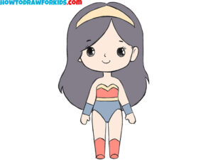 How to Draw Wonder Woman - Easy Drawing Tutorial For Kids
