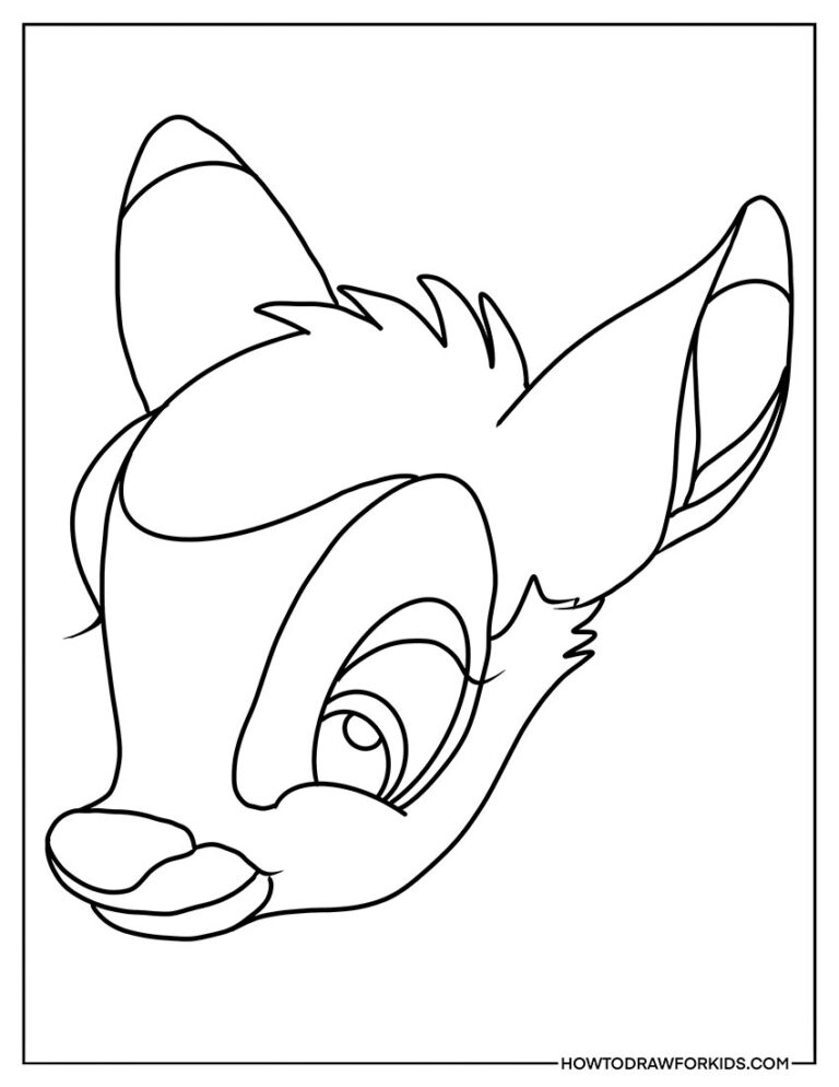 Bambi Coloring Pages - Free Printables