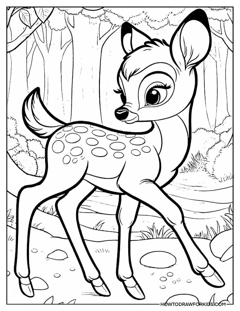 Bambi Coloring Pages - Free Printables