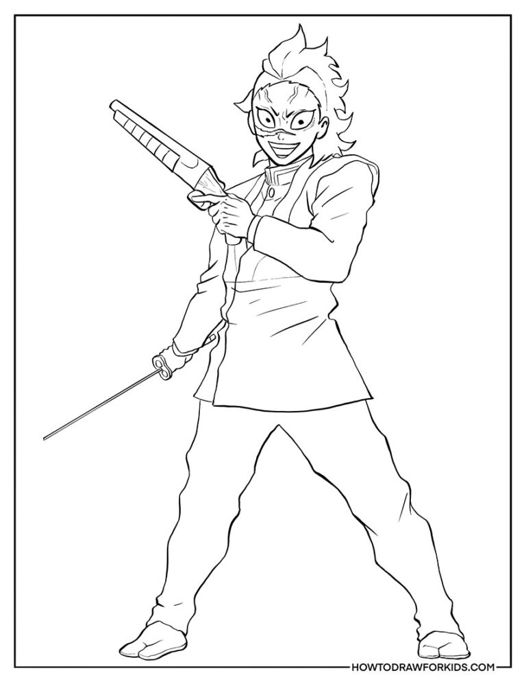 Demon Slayer Coloring Pages - Free Printables