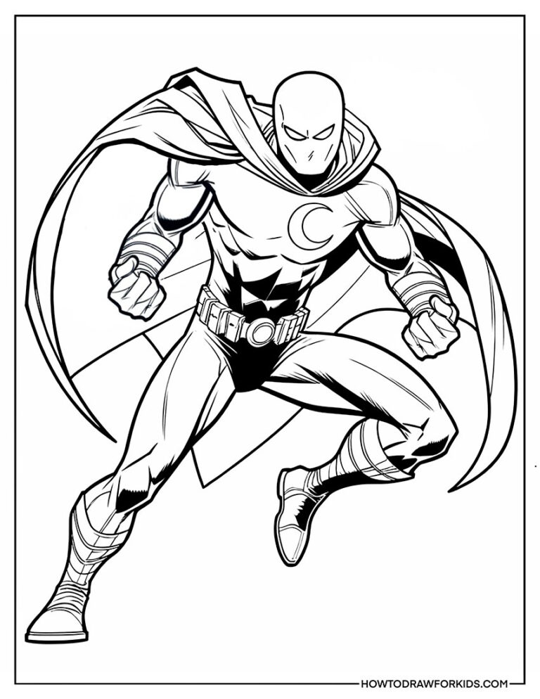 Moon Knight Coloring Pages - Free Printables