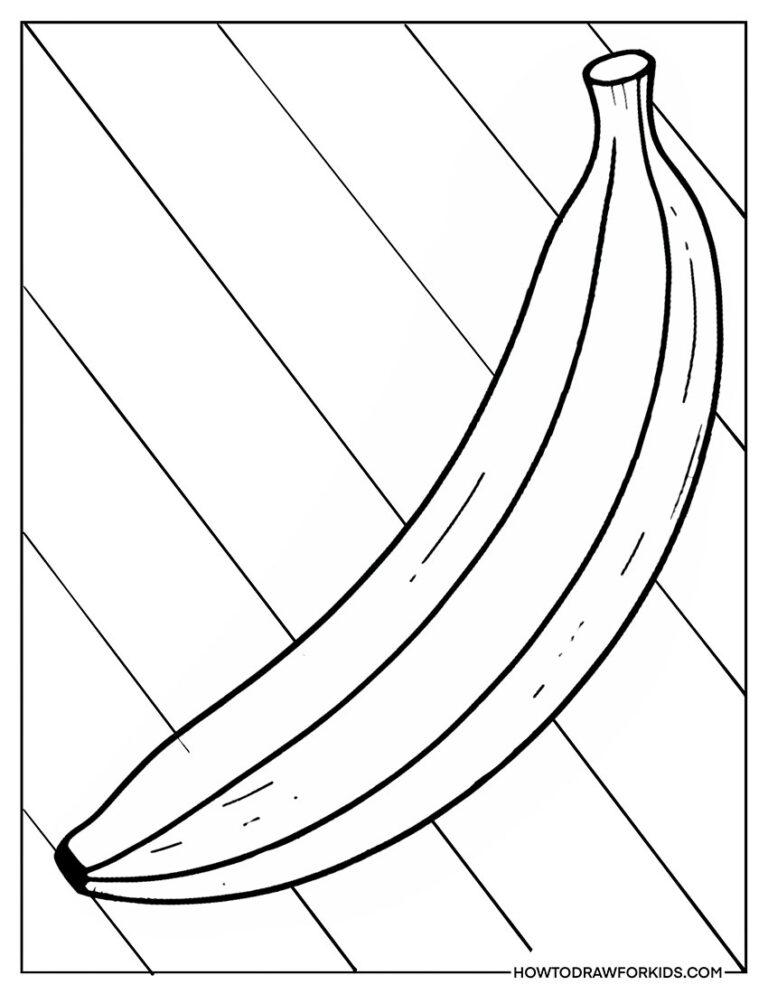 Banana Coloring Pages - Free Printables