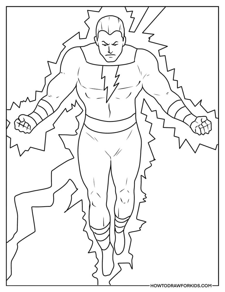 Black Adam Coloring Pages - Free Printables