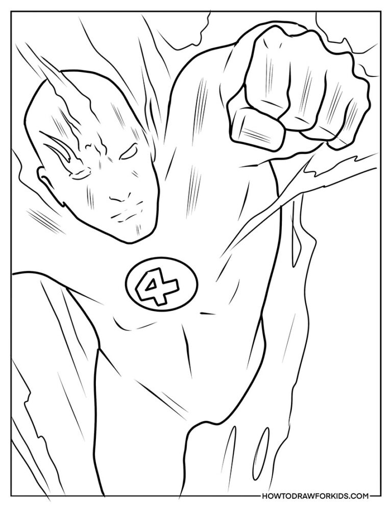 Fantastic Four Coloring Pages - Free Printables