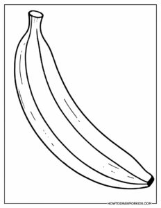 Banana Coloring Pages - Free Printables