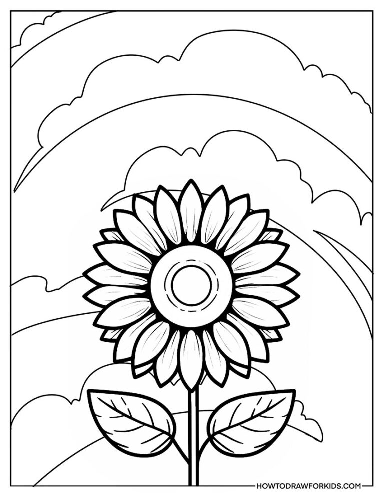Sunflower Coloring Pages - Free Printables