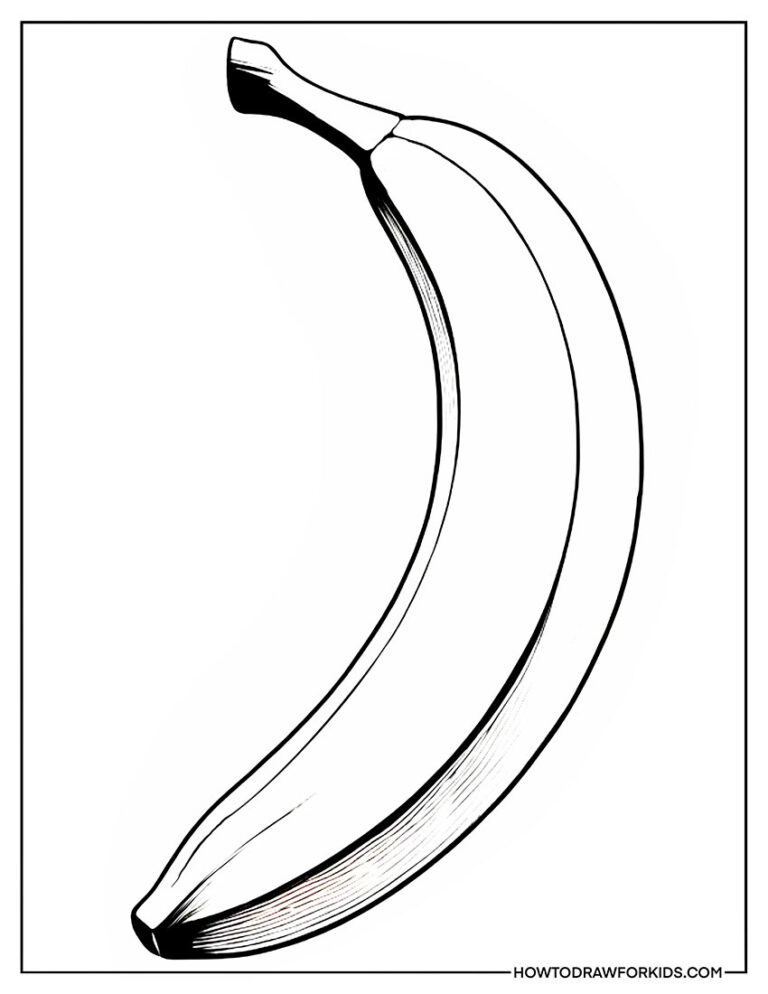 Banana Coloring Pages - Free Printables