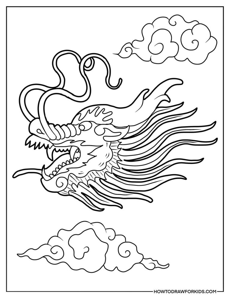Chinese Dragon Coloring Pages - Free Printables