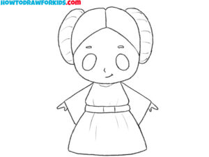 How to Draw Princess Leia - Easy Drawing Tutorial For Kids