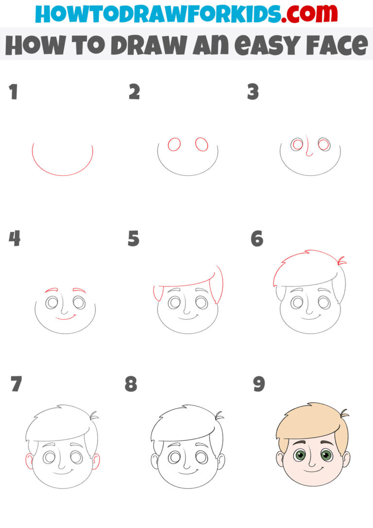 How to Draw a Face - Easy Drawing Tutorial For kids